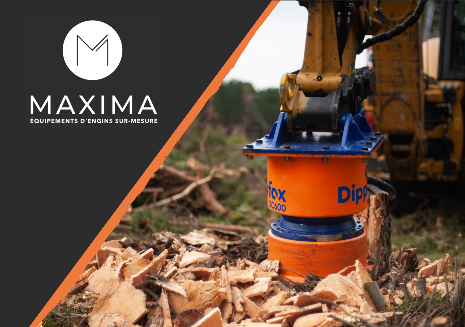 RABOTEUSE DE SOUCHES DIPPERFOX - SARL MAXIMA